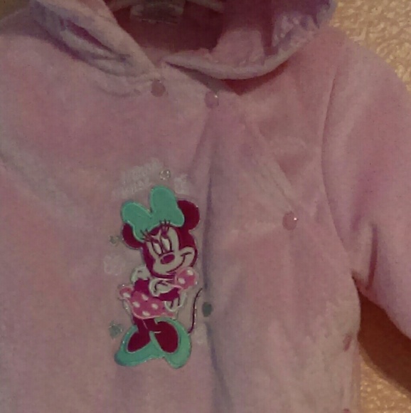 Disney | One Pieces | Disney Minnie Mouse Pastel Pink Hooded Pram ...